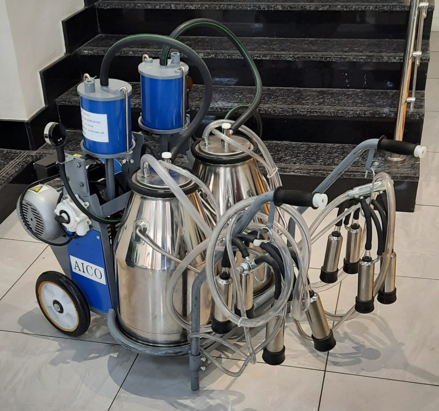 Aico Double Barrels Portable Cow Milking Machine 10-12 cows/hour per ...