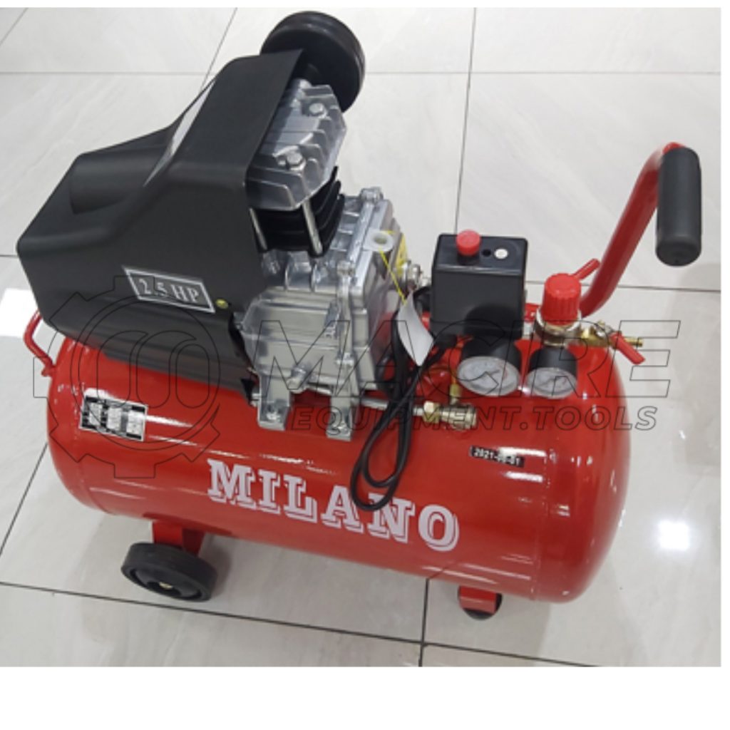 Milano Italia 50 liters Air Compressor Single piston – Heavy Duty ...