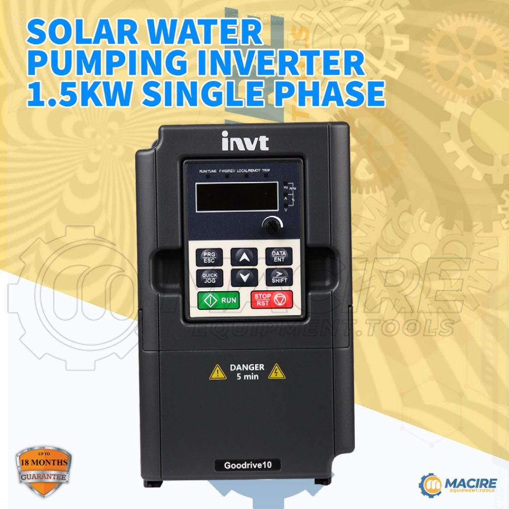 INVT Solar Water Pump Inverter 1.5Kw Single Phase - Macire