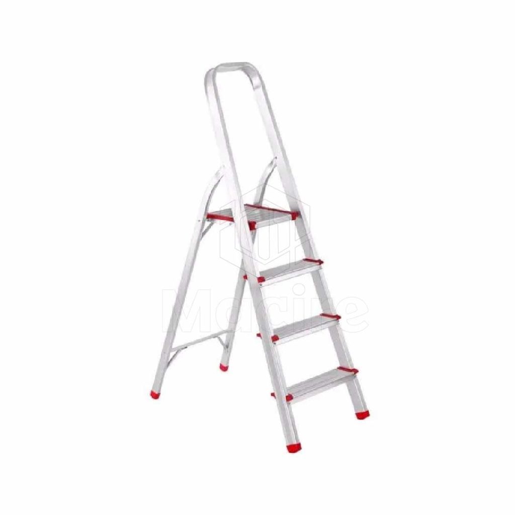 A’ Type 4 Steps Aluminum Ladder - Macire Macire – Power • Machinery ...