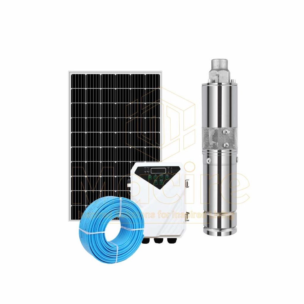 25m 3000L/Hr 3" Solar Water Pump Kit With Panel + Cable Submersible ...